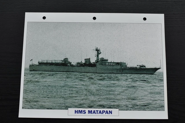 NAVAL DESTROYERS HMS Matapan 1945 Destroyer Photo Print Maxi Card EUR 6 ...