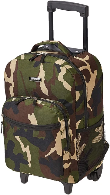 DOUBLE HANDLE ROLLING Backpack $142.18 - PicClick AU