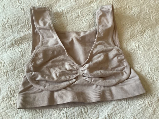 VERCELLA VITA QVC Size Large Beige Coloured Medium Control Bra Top ...