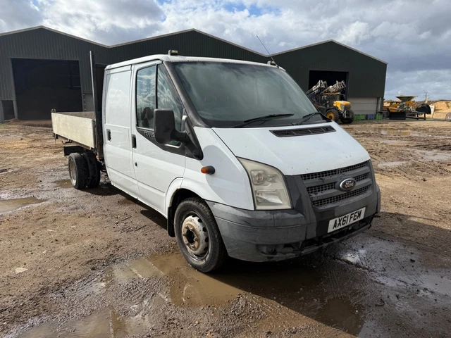 2012 FORD TRANSIT 2.2 T350 Double Cab Tipper Spares Repairs Project Non ...