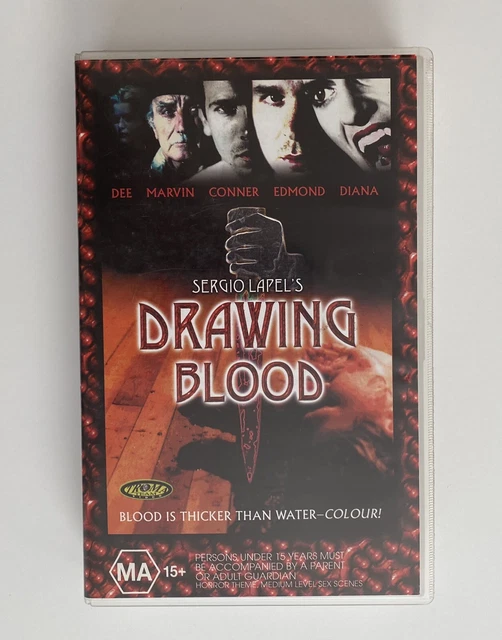 DRAWING BLOOD [VHS] Troma Video Big Box Ex-Rental Tape Horror Sergio ...