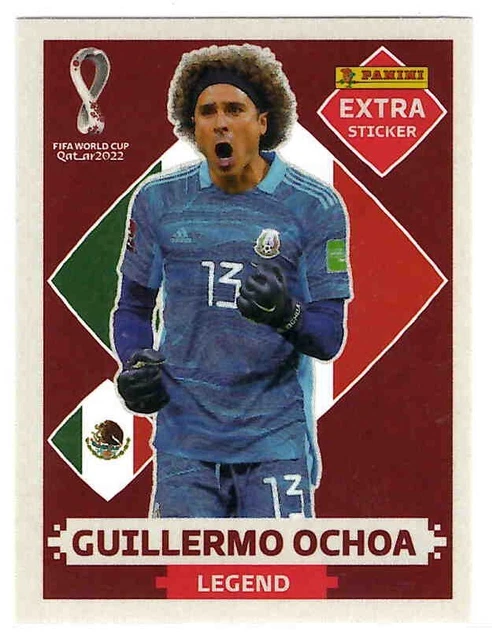 PANINI QATAR WORLD Cup Extra Sticker 2022 Légende Guillermo Ochoa Base ...