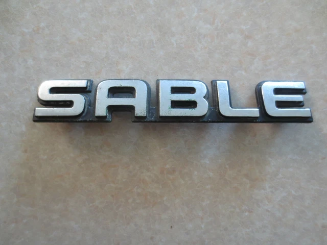 ORIGINAL FORD MERCURY Sable car plastic badge // emblem - - - EUR 25,44 ...