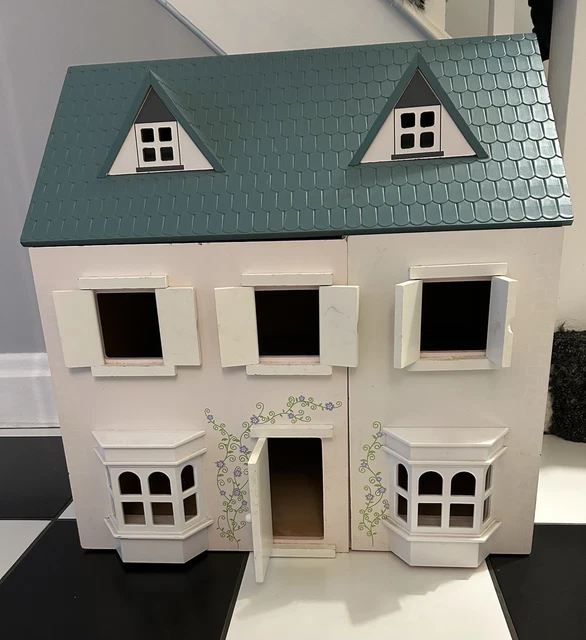 MODERN WOODEN DOLLS House Access To 3 Floors,opening Front And Shutters ...