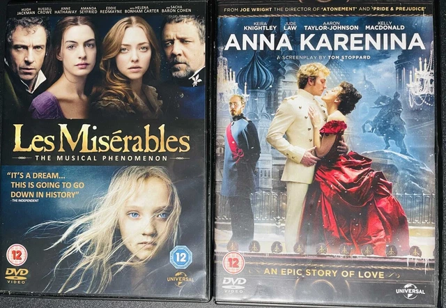 ANNA KARENINA & Les Miserables DVD Bundle £2.99 - PicClick UK