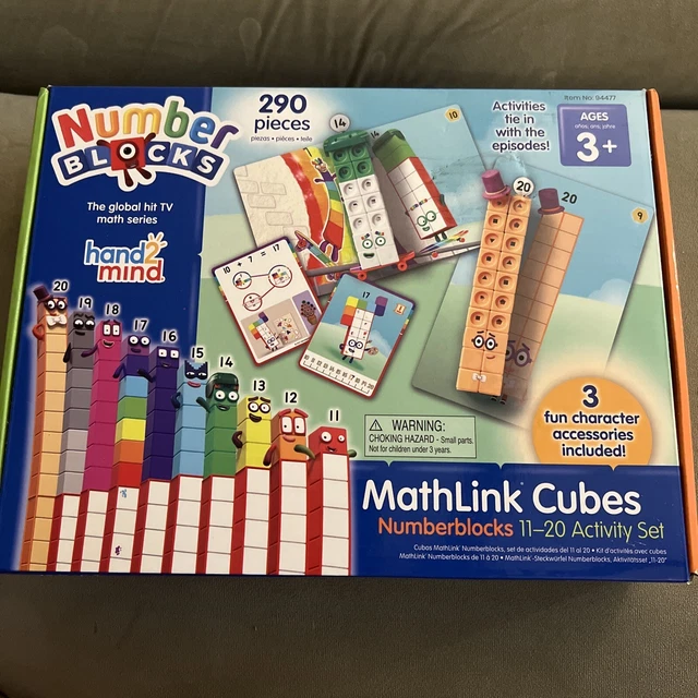 HAND2MIND NUMBERBLOCKS MATHLINK Cubes 11-20 Activity Set Assorted ...