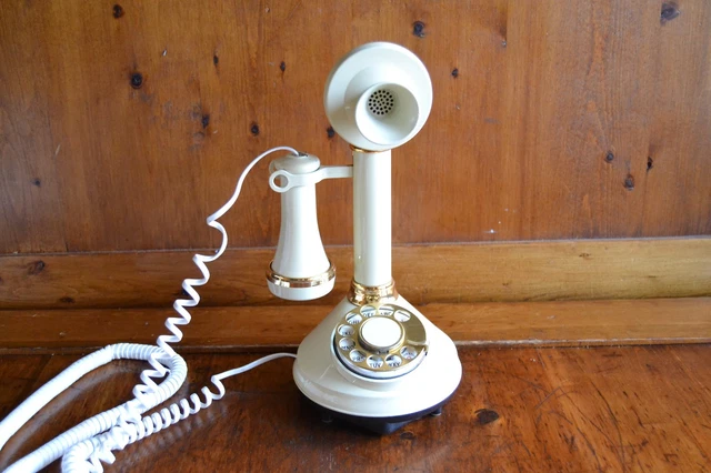 VINTAGE 1973 ROTARY Candlestick Telephone American Telecommunications ...