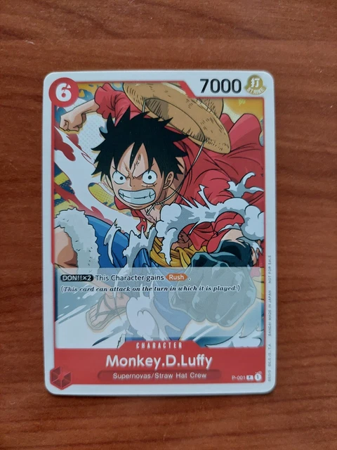ONE PIECE CARD Game Monkey D Luffy - P-001 P - Super Pre Release Promo EUR 20,00 - PicClick IT