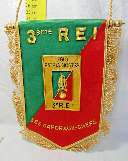 LÉGION ÉTRANGÈRE - Fanion du 3ème Régiment étranger d'Infanterie REI ...
