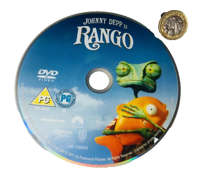 DVD ONLY RANGO No Case Movie Film osib £4.79 - PicClick UK