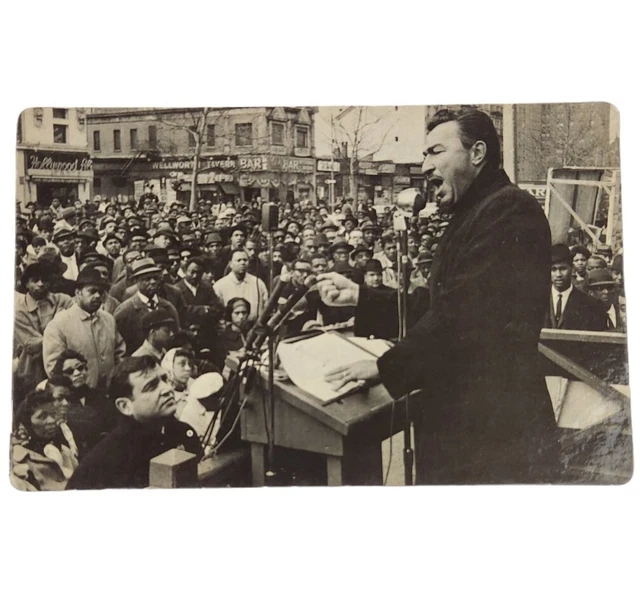 REV. ADAM CLAYTON Powell Jr Speech Photo Met Museum Art Harlem 1969 ...