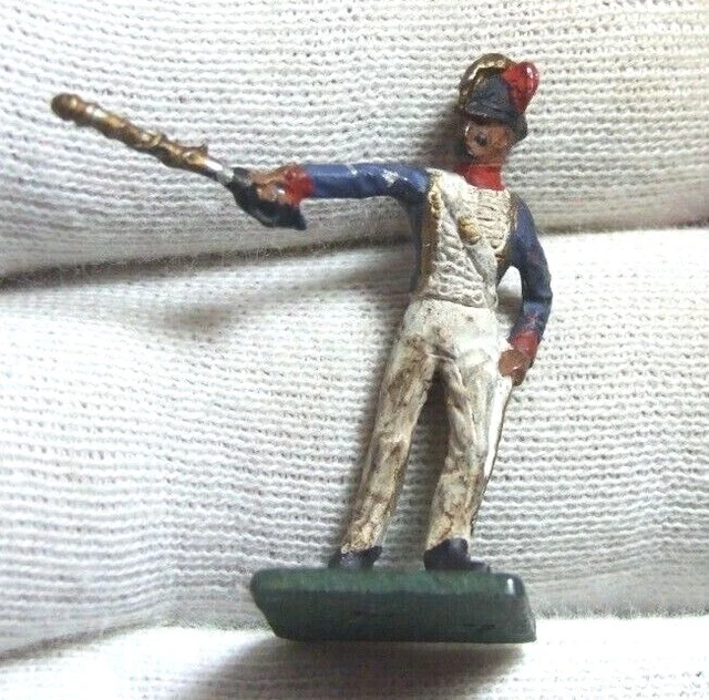 VINTAGE LEAD TOY soldier figurine Napoleonic infantry army hand painted ...
