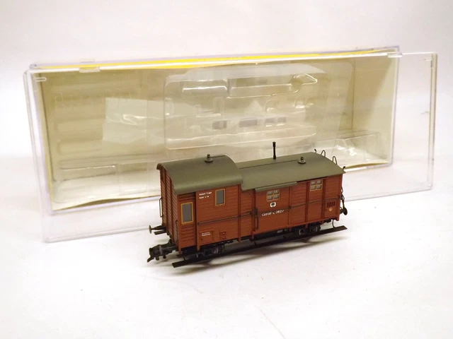 BRAWA 48354 EPOCH I K.P.E.V 4 Wheel Baggage Coach 3827 (HO Scale) Boxed ...
