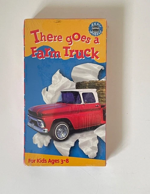 SEALED VHS, THERE Goes a Farm Truck, Real Wheels KidVision Education ...