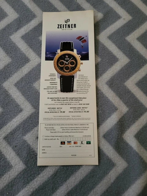 TPQL6 ADVERT 11X4 Zeitner Arctica : Stopwatch/Chronograph £5.99 ...
