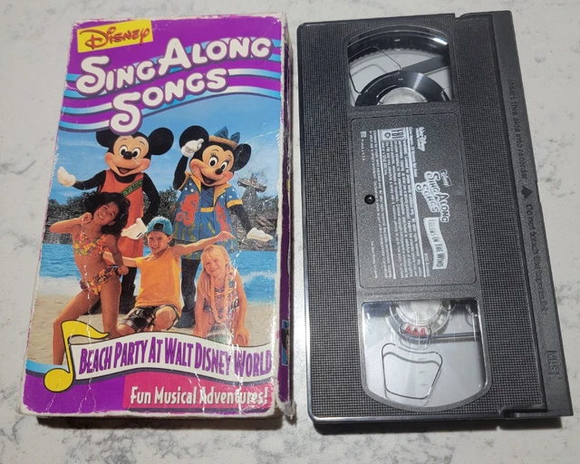 DISNEY SING ALONG Songs Beach Party at Walt Disney World (VHS ...