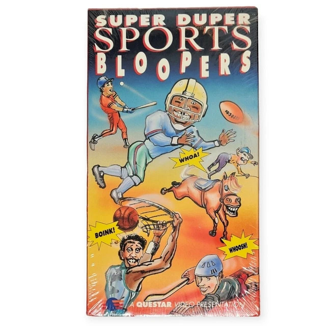 NEW SUPER DUPER Sports Bloopers VHS 1993 ~ Football Baseball Hockey ...