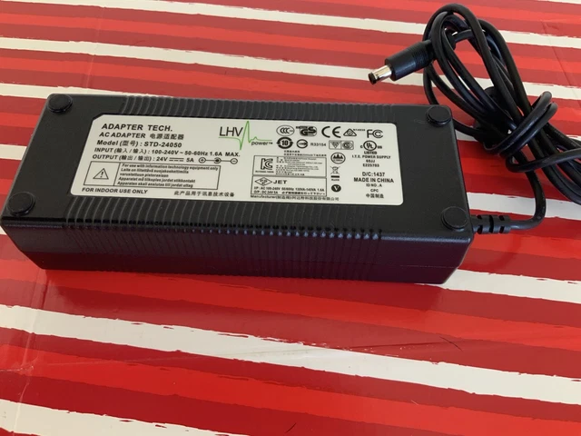 ADAPTER TECH AC ADAPTER Model-STD-24050 Output-24V-5A $23.88 - PicClick