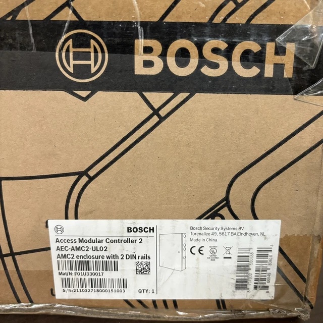 NEW BOSCH AEC-AMC2-UL02 Access Modular Controller AMC2 enclosure w/ 2 ...