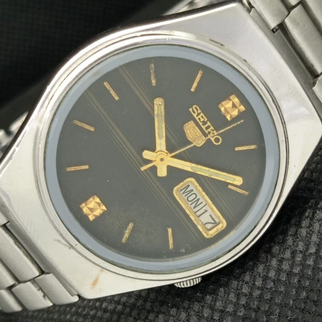 GENUINE VINTAGE SEIKO 5 AUTO 7009A JAPAN MENS ORIGINAL DIAL WATCH 597 ...