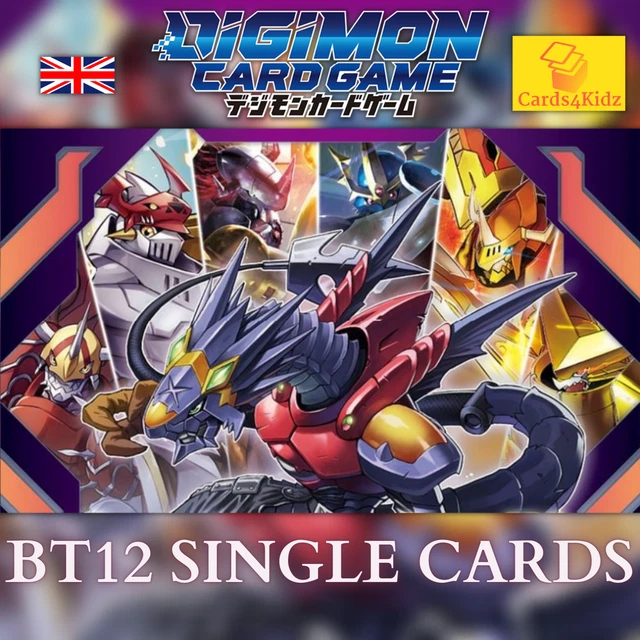 DIGIMON CARD GAME BT12 Across Time BT-12 SINGLE CARDS Booster Box ...