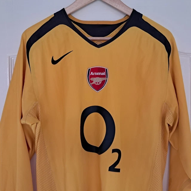 ARSENAL FC 2005-06 Away Kit Long Sleeve Large Player Issue Made In ...