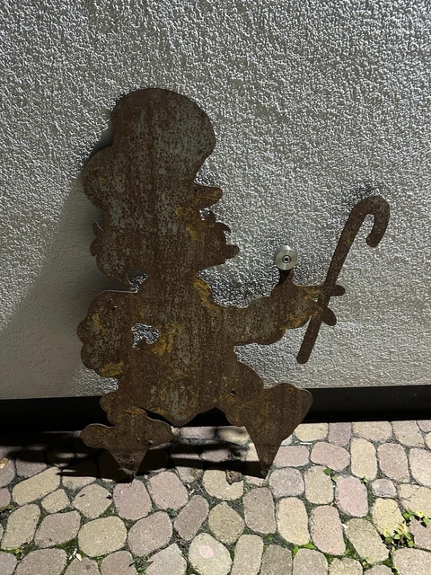 GARTENFIGUR ROST STAHL Edelrost Disney Dagobert EUR 400,00 - PicClick DE