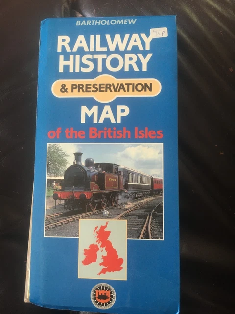 RAILWAY HISTORY AND Preservation Map of the British Isles Sheet map EUR ...