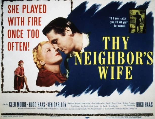 Thy Neighbors Wife Poster Center Cleo Moore Ken Carlton Old Movie Photo