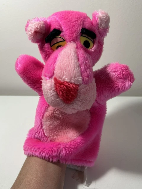 VINTAGE PINK PANTHER Hand Puppet Stuffed Plush 10" Worn Tags $9.60 ...