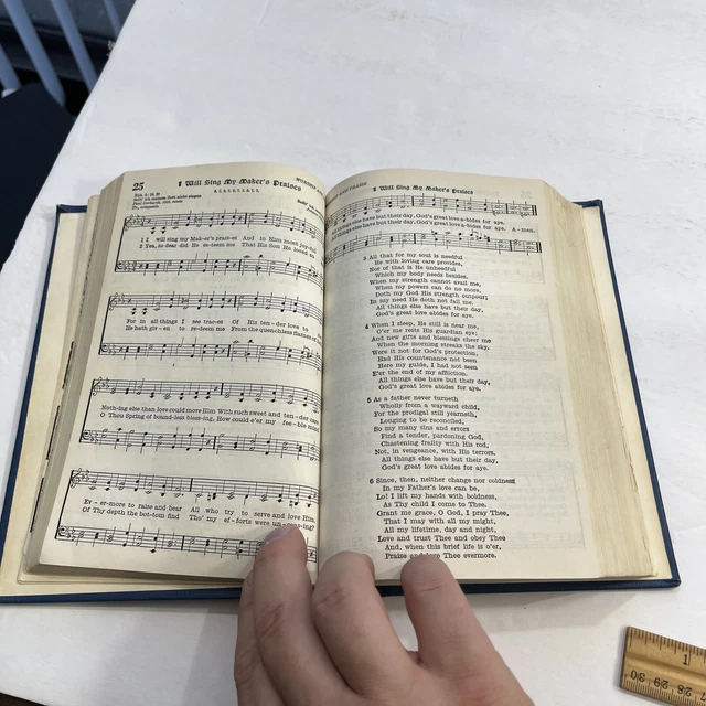 LUTHÉRIENNE HYMNAL VTG 1941 Song Livre Worship Evangelical Synod Ecla ...