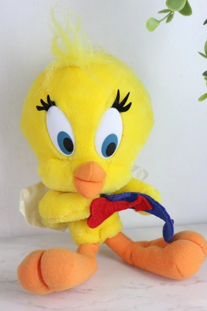 TWEETY PIE WARNER Bros Looney Tunes Soft Plush Toy Play by Play 1998 ...