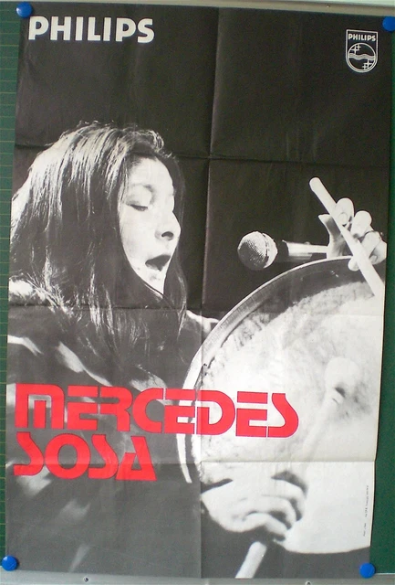 MERCEDES SOSA - Original Poster - Muy Raro – Philips – Cartel - Circa ...