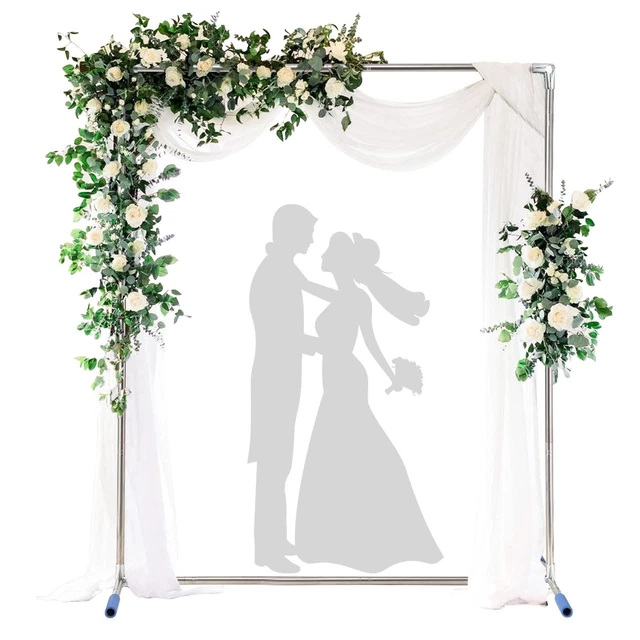 WEDDING ARCH BACKDROP Stand,7x6 FT Metal Arch Backdrop Stand for ...