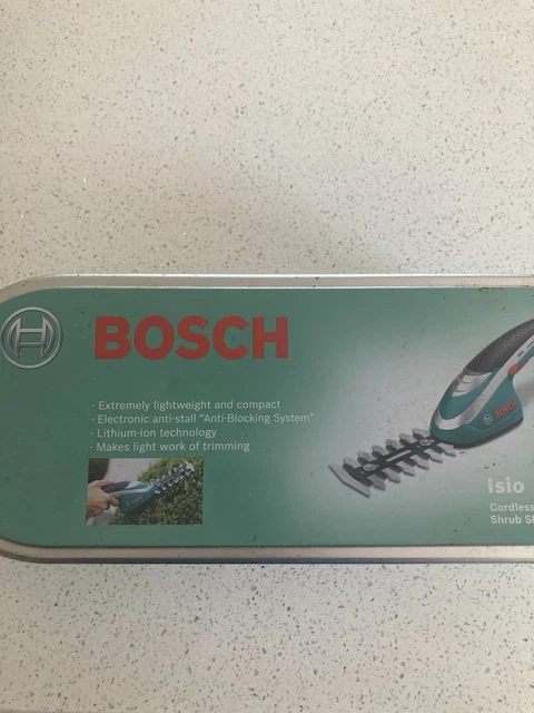 BOSCH ISIO 3.6V Shrub And Grass Shear Set. 0600833079714. Only Used A ...