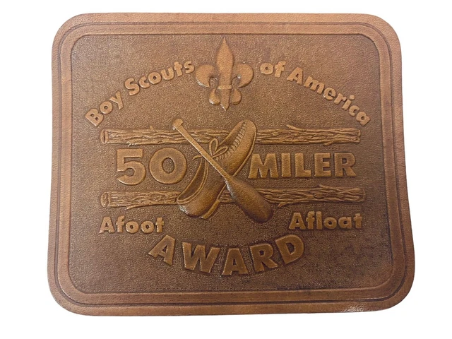 1960S BSA HISTORIC Trails & 50 Miler Award Leather Patches Boy Scouts ...