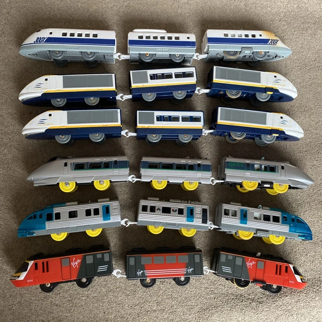 6 TOMY TOMICA World Hypercity Bullet Train Japanese Silver 300x ...