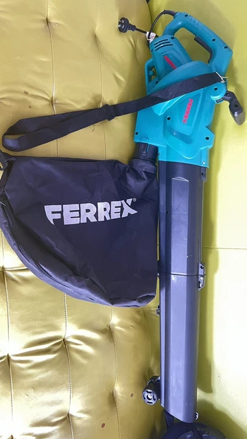 FERREX ELECTRIC GARDEN Leaf Blower Vacuum 2400w 8000-14,000 RPM 45L ...