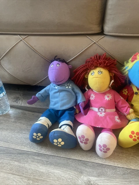 5 TAGGED FULL Set 13" Tweenies Soft Toys Bella Jake Milo Fizz Doodles ...