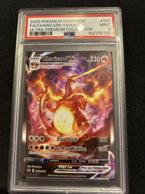 POKEMON 2022 CHARIZARD VMAX #SWSH261 BSP Ultra Premium Collection PSA 9 ...