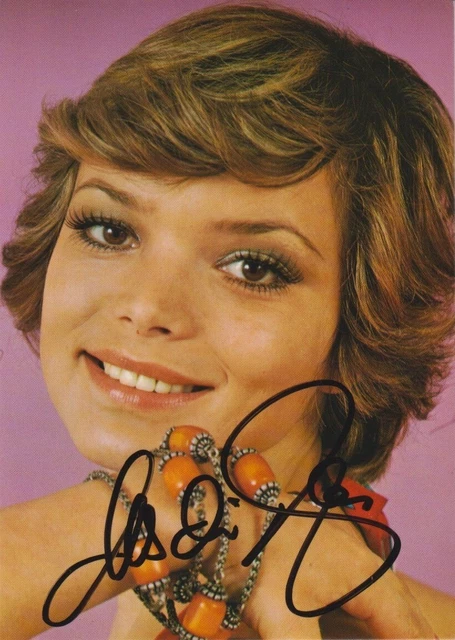 USCHI GLAS ORIGINAL Autogramm signierte Postkarte 70er Jahre EUR 14,90 ...