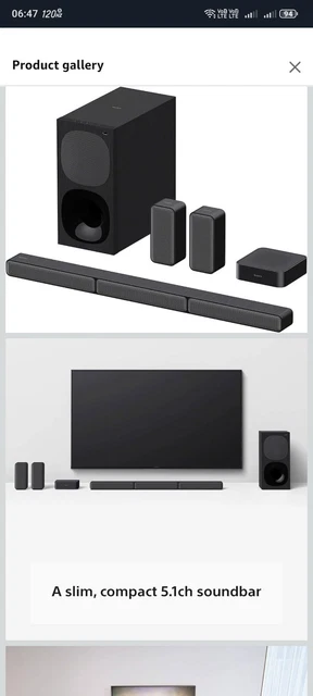 SONY HT-S40R BLUETOOTH Soundbar with Subwoofer and Wireless Rear ...