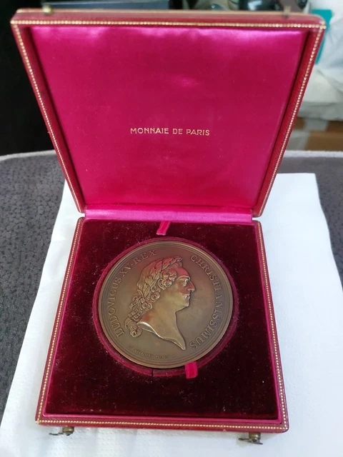 MÉDAILLE EN BRONZE, Louis XV, Hôtel des Monnaies 1770, Paris, Rottiers ...