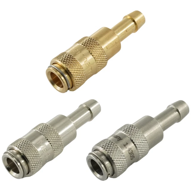 PNEUMATIC COUPLING WITH Hose Barb NW 2.7 Airbrush Quick Coupling 3 4 5 ...