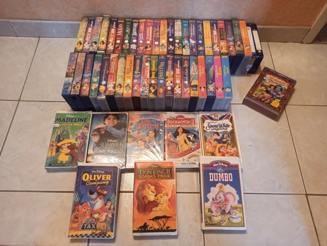 LOT OF 54 Walt Disney VHS Cassettes NO RESERVE! £82.76 - PicClick UK