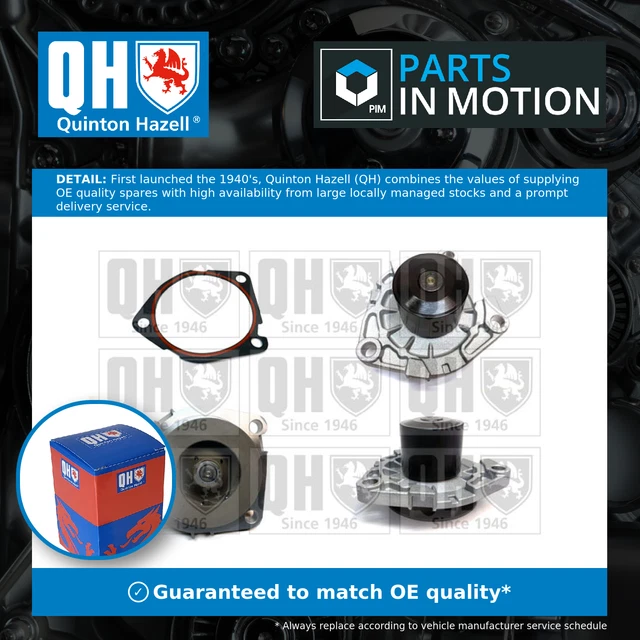 WATER PUMP FITS CADILLAC BLS 1.9D 2006 on Coolant QH Genuine Quality ...