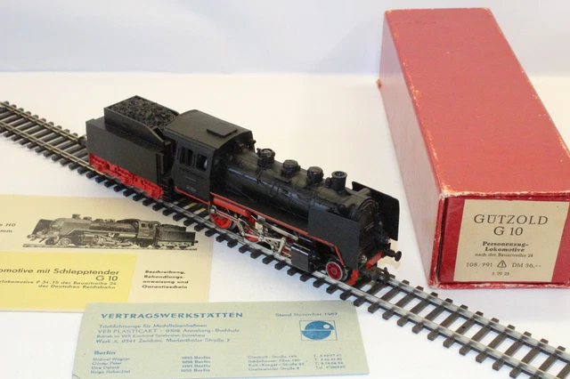 GÜTZOLD G 10 Personenzug Dampflok BR 24 004 DR H0 1:87 DDR 60-iger Jahre PIKO EUR 49,99 ...