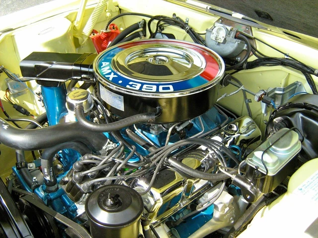 AMC AMX JAVELIN Rebel Gremlin High Temp Engine Blue Metallic Spray Paint 1Can EUR 26,50 ...