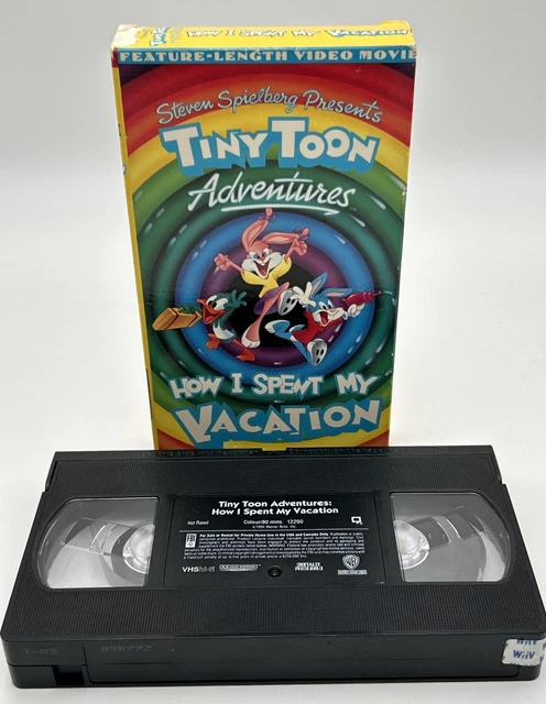 TINY TOON ADVENTURES VHS How I Spent My Vacation 90s Cartoon Spielberg ...