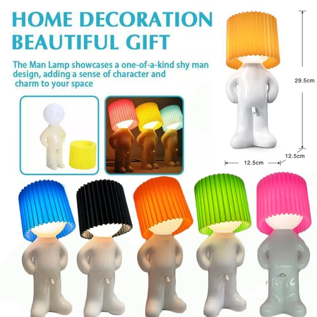 NAUGHTY BOY MR.P A Little Shy Man Creative Lamp Night Lights Home ...